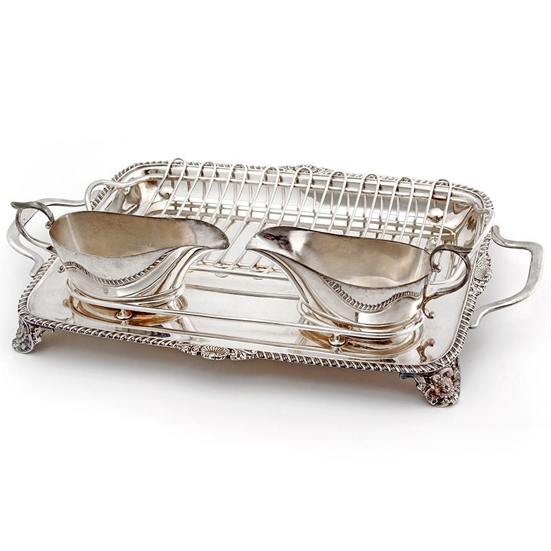 Antique Gilt Lined Silver Pint Mug with Acanthus Leaves and Flowers (c ...